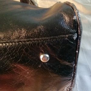 Danier | Bags | Danier Genuine Leather Black Satchel Shoulder Bag ...